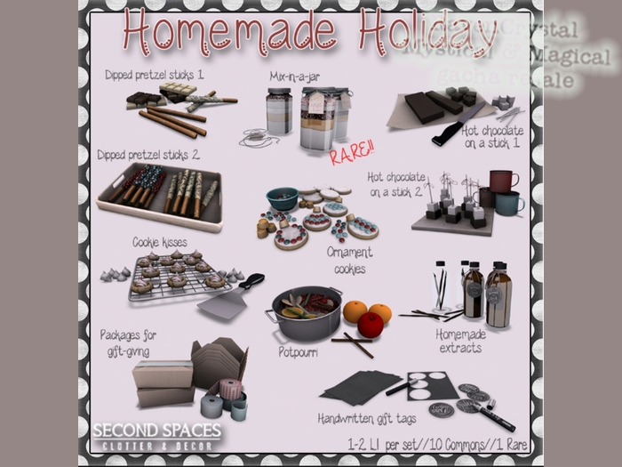 Second Life Marketplace Second Spaces Homemade Holiday Dipped