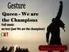 Second Life Marketplace - [Marious] Gesture Queen "We are The Champions ...