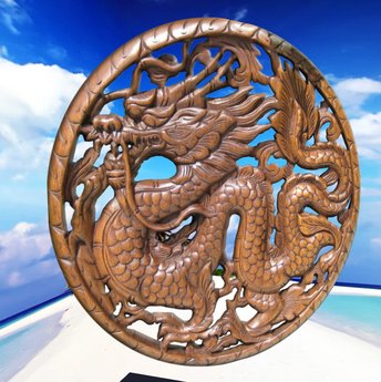 Second Life Marketplace - Maruti Textures Round Carved Wood Chinese ...