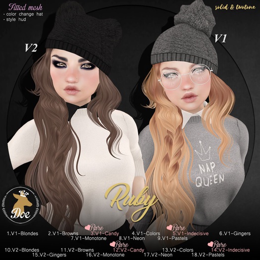Second Life Marketplace - 17.Doe: Ruby V2 - Neon