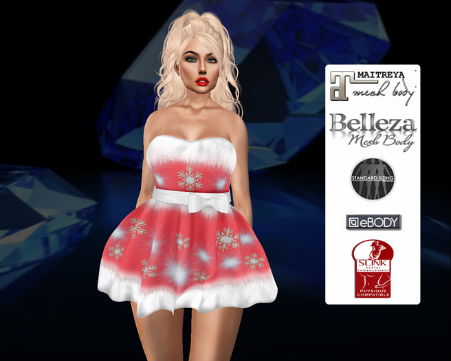 Second Life Marketplace - GIFT [SAPPHIRE] Candy dress red