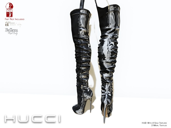 Second Life Marketplace - ::HH:: Hucci Rainelle Boot - Midnight