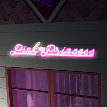 Second Life Marketplace - Animated * Pink Princess * Neon Sign