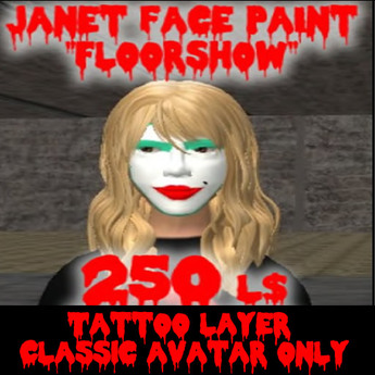 Second Life Marketplace - RHPS Janet Face paint