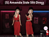 Second Life Marketplace - [S] Amanda Side Slit Dress Red