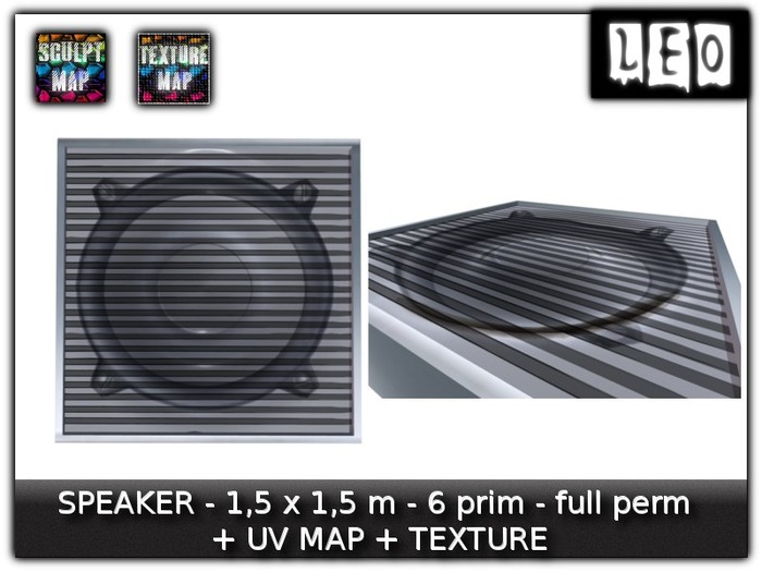 Second Life Marketplace - SPEAKER - FULL PERM + UV MAP SPEAKER