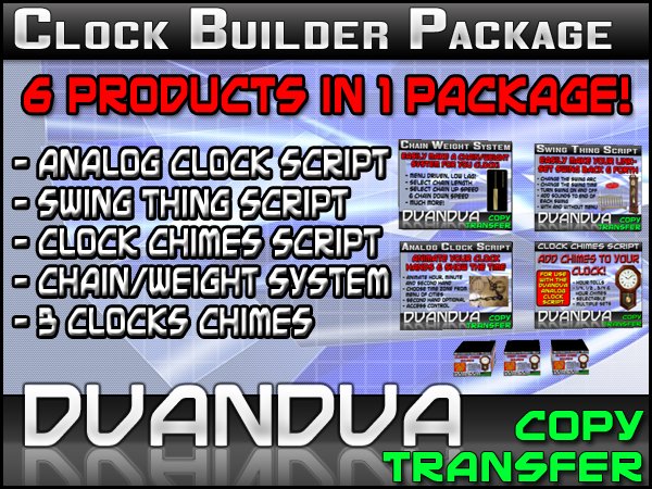 Second Life Marketplace - Dvandva Clock Builder Package
