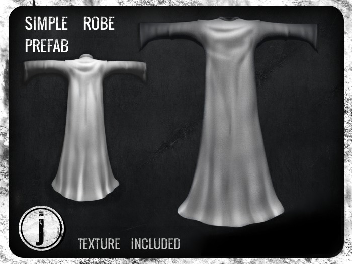 Second Life Marketplace - White Robe Prefab