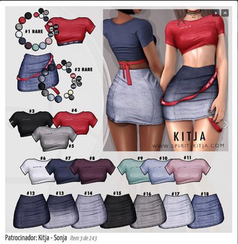 Second Life Marketplace - KITJA - Sonja Top (Maitreya Lara) #1 RARE