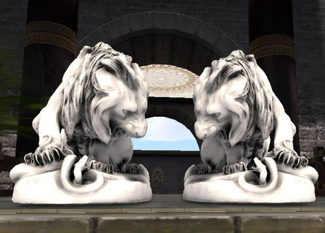 Second Life Marketplace - DOUBLE lion crushing a snake