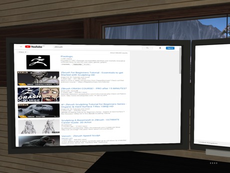 Second Life Marketplace - triple screen computer / gaming setup