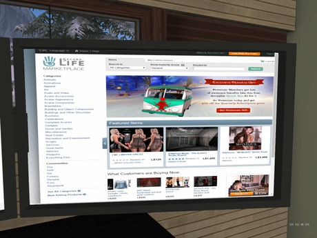 Second Life Marketplace - triple screen computer / gaming setup
