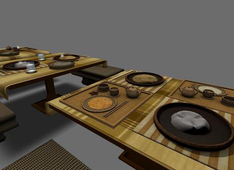 Second Life Marketplace - Animated Eating Tables 3 Set Copy Modify