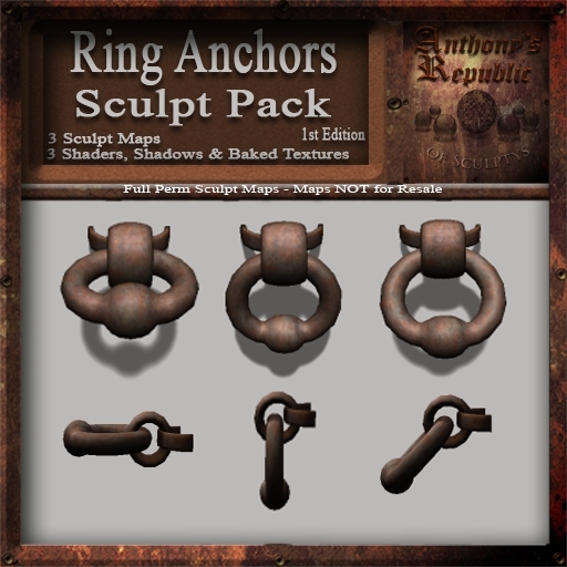 Second Life Marketplace - Ring Anchors 1st Edition Sculpt Pack ...