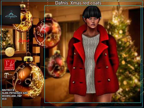 Second Life Marketplace - *dafnis christmas Coats red demo