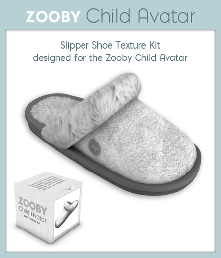 Second Life Marketplace - Zooby Child AV Slipper Creator Kit