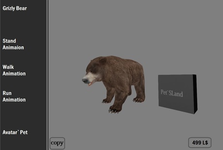 Second Life Marketplace - Pets`Sland Bear