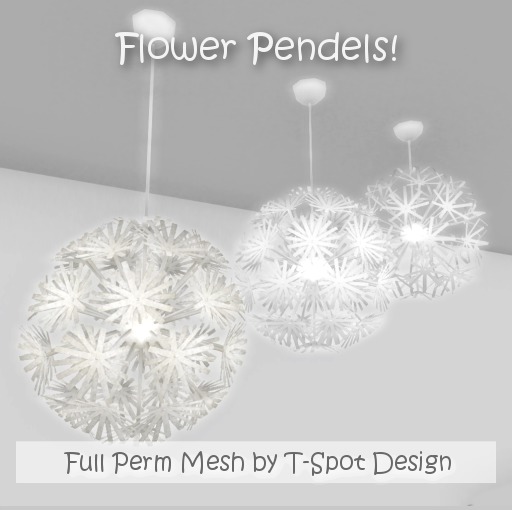 Second Life Marketplace - T-Spot Mesh - Flower Pendel - Full Perm - LI=1