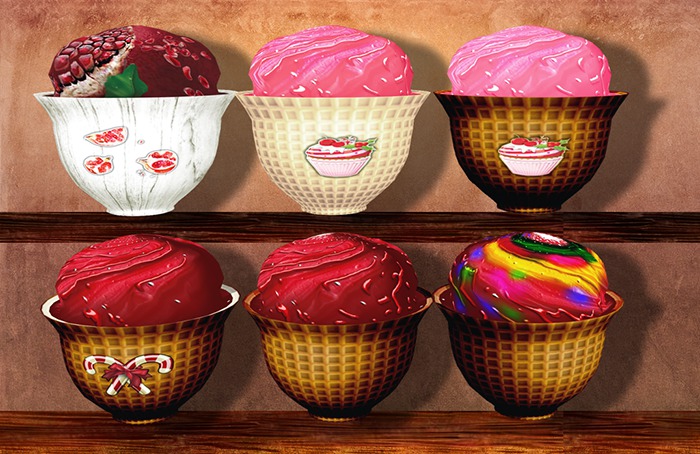 Second Life Marketplace - [Full perm] Sweet Cups set (1-6)
