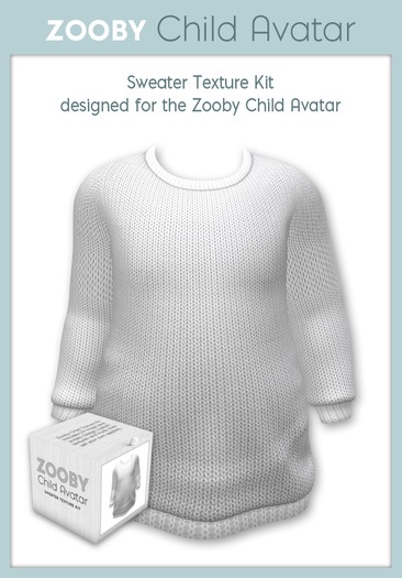 Second Life Marketplace - Zooby Child AV Sweater Creator Kit