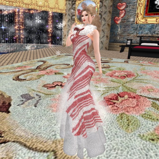 Second Life Marketplace - !SnS! MESH Maitreya Sparkling Candycane Gown
