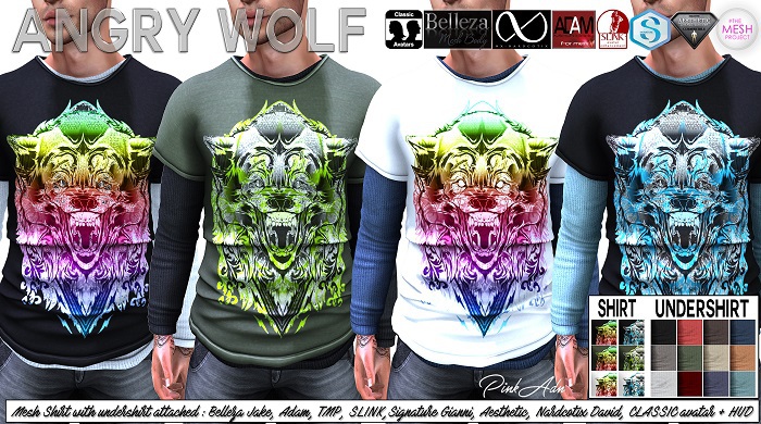 Second Life Marketplace - [AdN] DEMO Angry wolf (Belleza Jake Adam Male ...