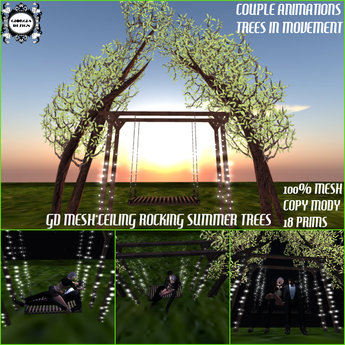 Second Life Marketplace - GD MESH CEILING ROCKING SUMMER TREES