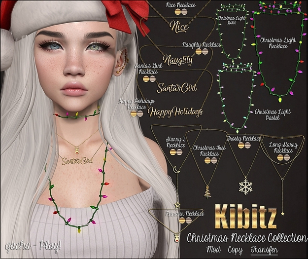 Second Life Marketplace - Kibitz - Reindeer necklace - silver
