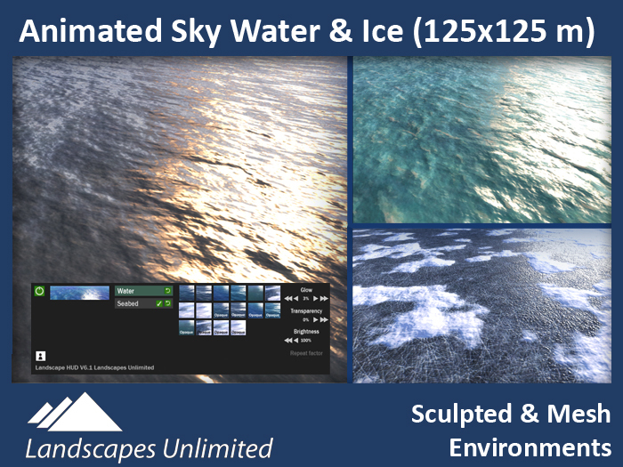 Second Life Marketplace - Prim Water & Ice: Animated Sky Water & Ice ...
