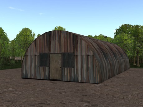 Second Life Marketplace - 5 Prim/LI Solid Mesh Nissen Hut or Quonset ...