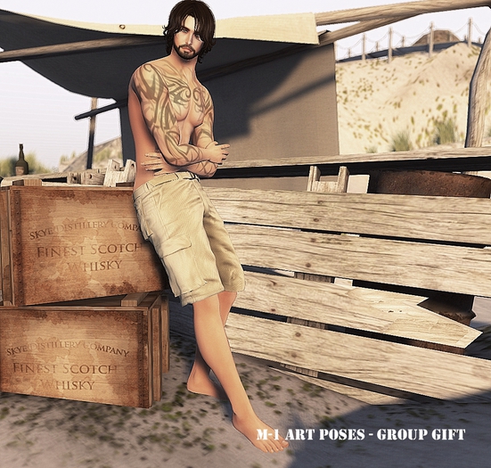 Second Life Marketplace - M1 Art Poses group Gift 1 (male)