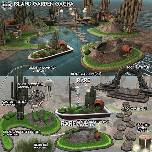 Second Life Marketplace - [Since1975]IslandGarden-Rock Gate