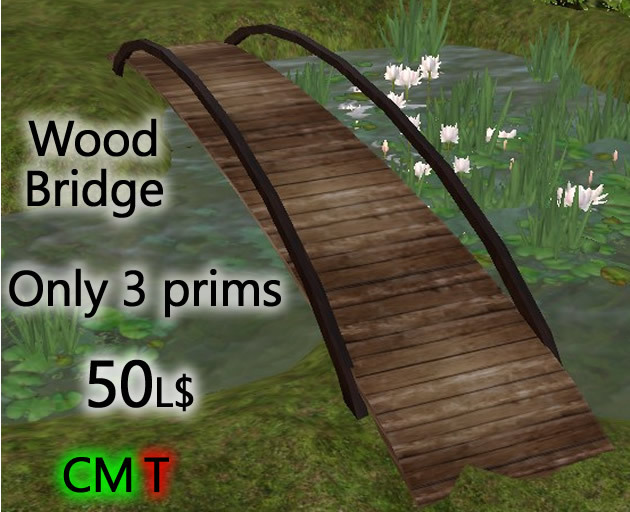 Second Life Marketplace - Wood Bridge 20 meters