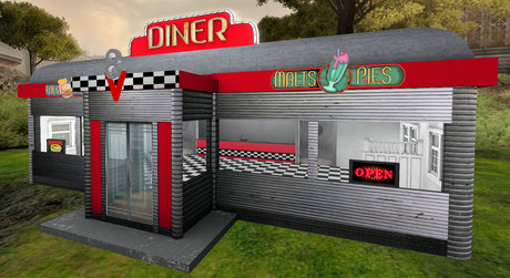 Second Life Marketplace - CONNORBOY26 - V8 DINER CAFE Includes ...