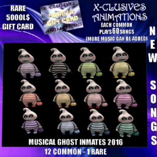 Second Life Marketplace - X-CLUSIVES ANIMATIONS MUSICAL GHOST INMATES ...