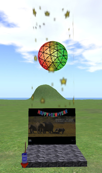 Second Life Marketplace - New Year Crystal Ball Drop, Fireworks Show ...