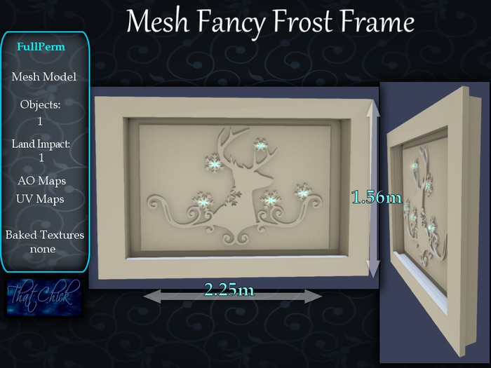 Second Life Marketplace - ~tc~ Mesh Fancy Frost Frame FullPerm Kit