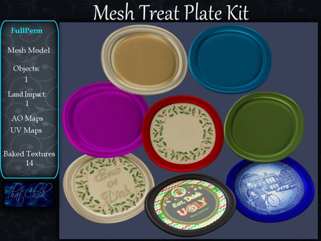 Second Life Marketplace - ~tc~ Mesh Treat Plate FullPerm Kit