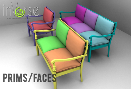Second Life Marketplace - ☰ inVerse ☰ SOFA SET #5 MESH full permission