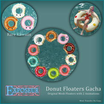 Second Life Marketplace - Exposeur - Donut Float - Chocolate