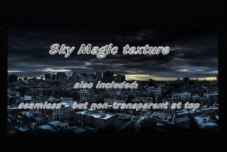 Second Life Marketplace - Dark urban city skyline, Panorama view ...