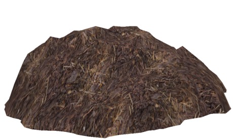 Second Life Marketplace - Pile of Manure or Fertilizer with Pitchfork