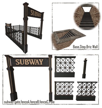 Second Life Marketplace - [MG]SUBWAY Black