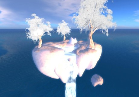 Second Life Marketplace - O.F Floating Island with Waterfall