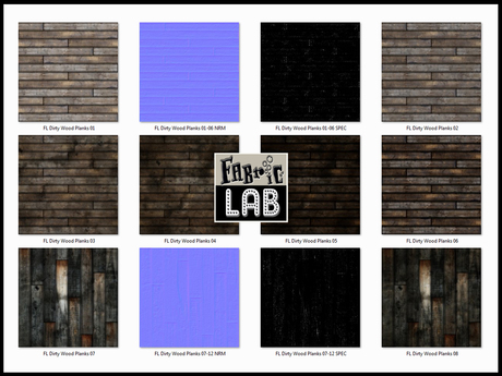 Second Life Marketplace - Dirty Worn Wood Plank Textures by Fabric Lab ...