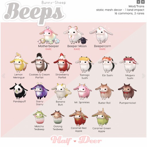 Second Life Marketplace - +Half-Deer+ Beep - Caramel Green Apple