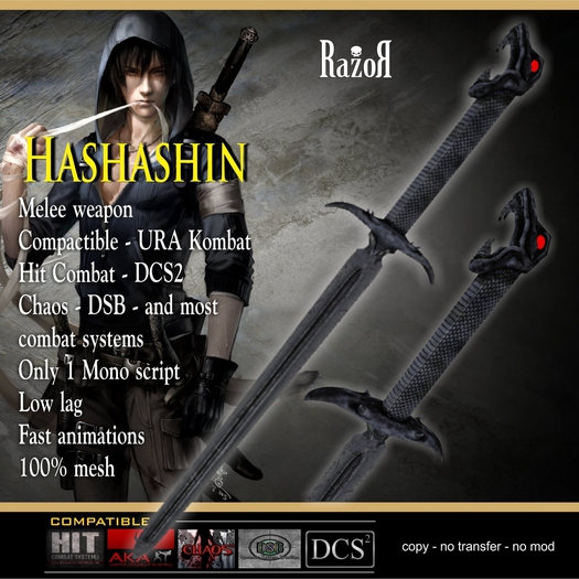 Second Life Marketplace - ..::Razor::.>> Hashashin