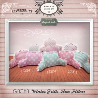 Second Life Marketplace - i { DH } Gacha! Winter Frills Arm Pillow ...