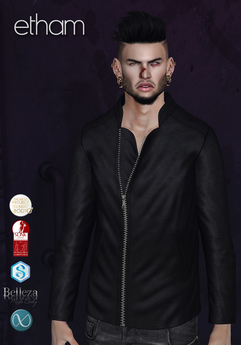 Second Life Marketplace - etham - Harlow Leather Jacket - Demo