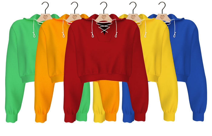 Second Life Marketplace - ( Holly Mill ) - Pixie Hoodie - Colors [ For ...